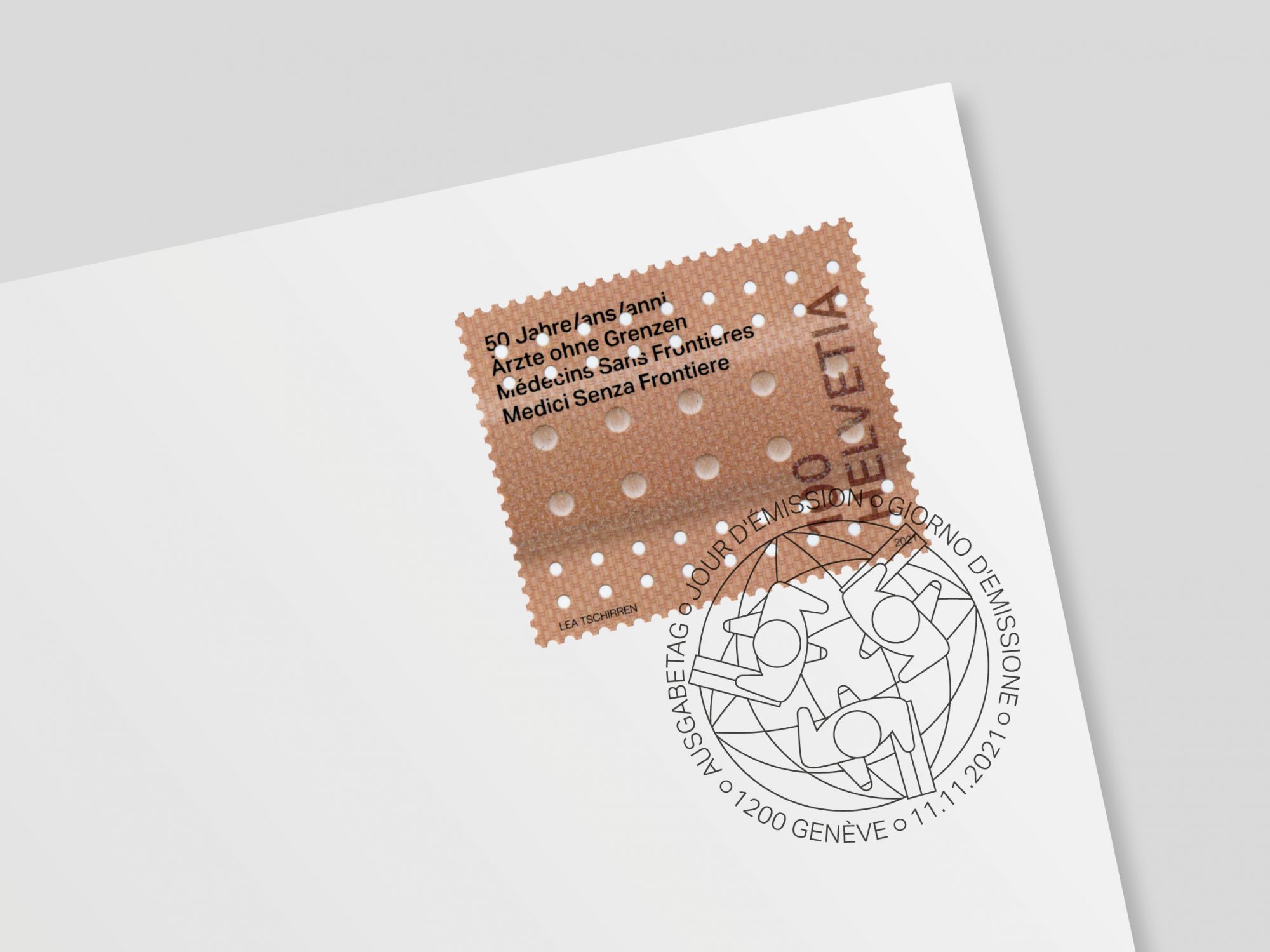 Die Post – Briefmarke MSF – Nulleins